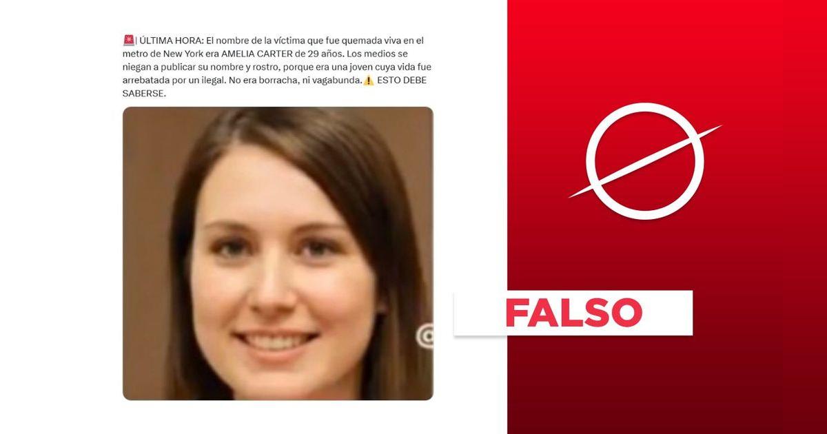 Esta foto no corresponde a la mujer quemada viva en un tren de Nueva ...