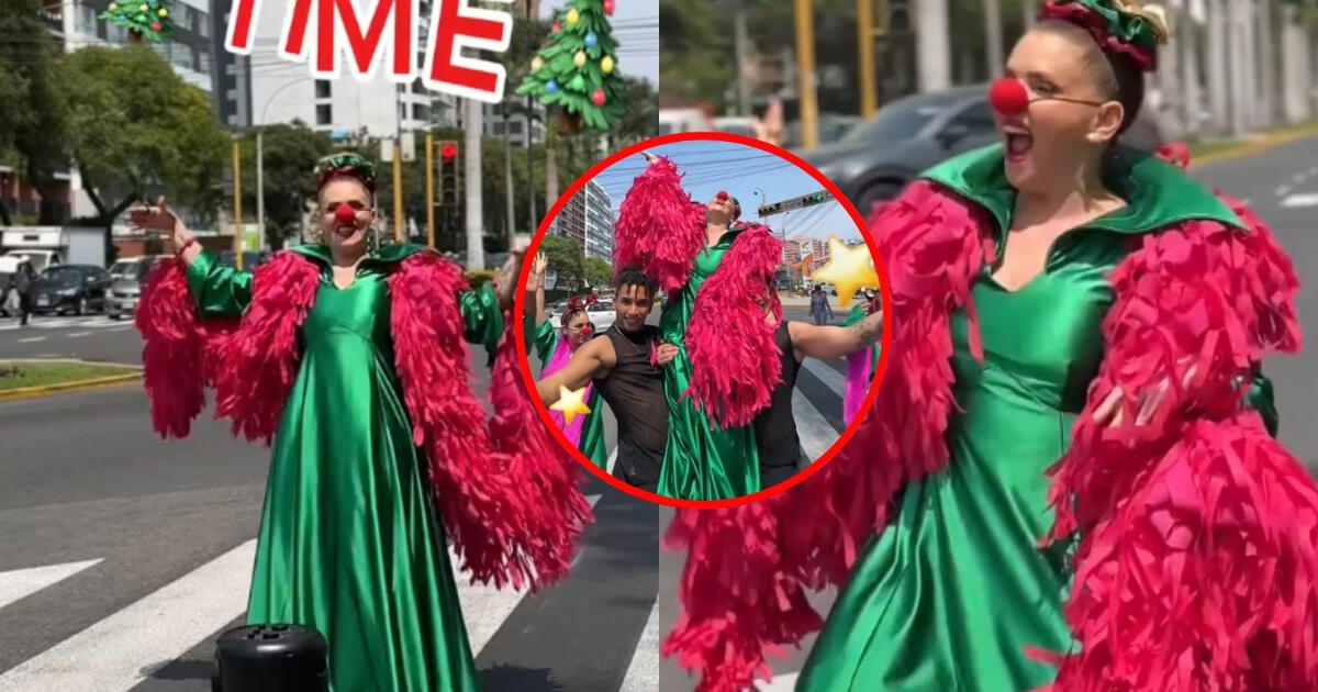 Johanna San Miguel Se Roba El Show Navideño En Las Calles De Lima
