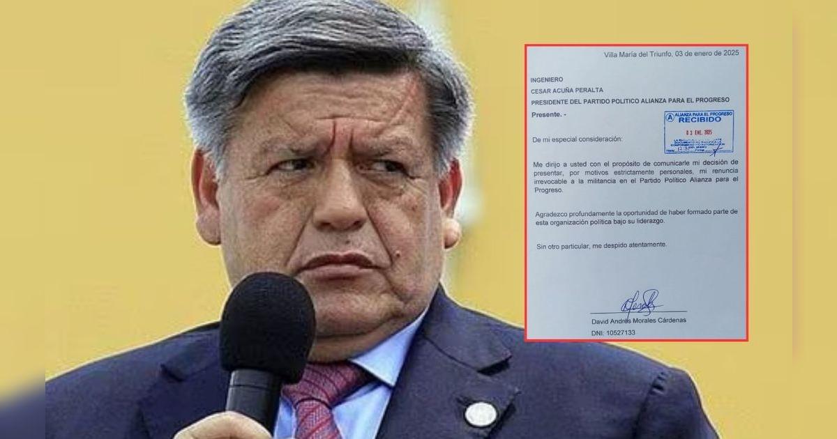 Otra renuncia en APP: postulante a la alcaldía de Villa María del Triunfo deja partido de César ...