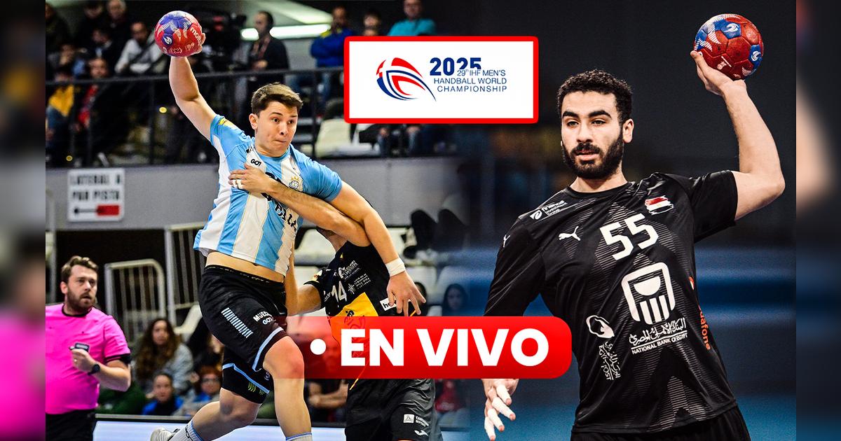 ¿Cómo quedó Argentina vs Egipto por el Mundial de Handball 2025? Resultado del partido de los ...