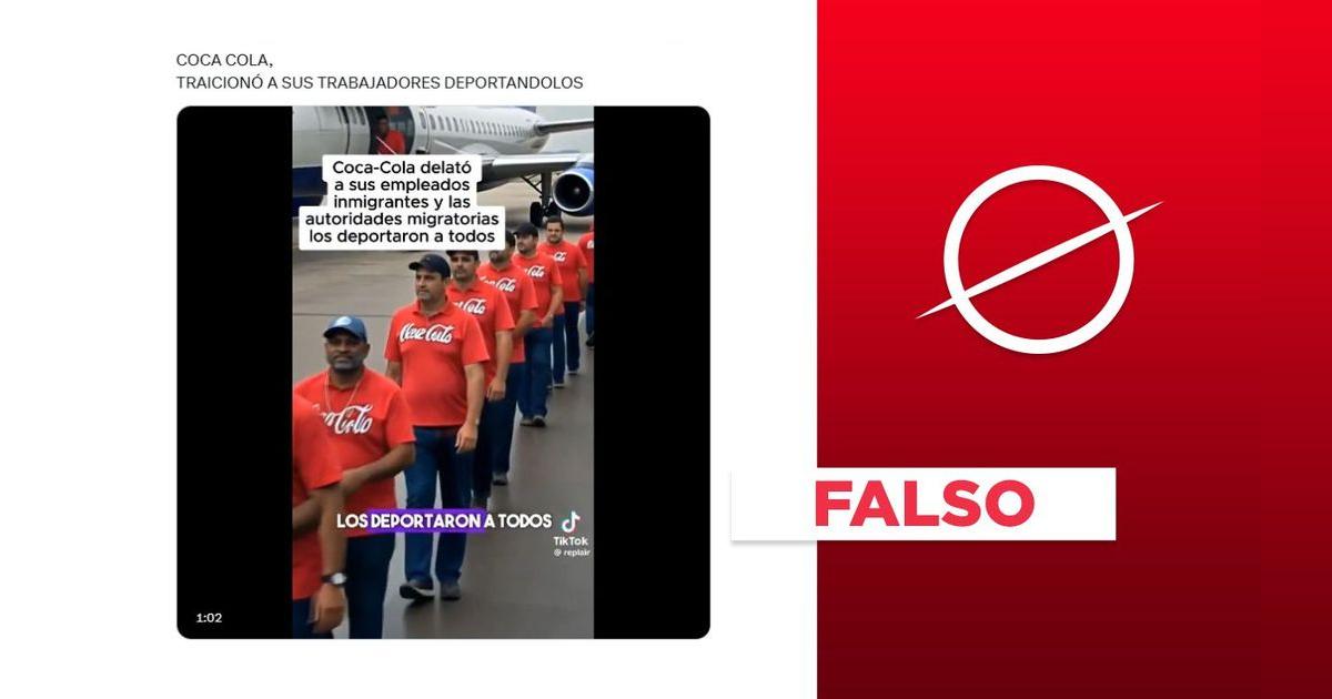 Video de trabajadores de Coca-Cola deportados de Estados Unidos es un ...