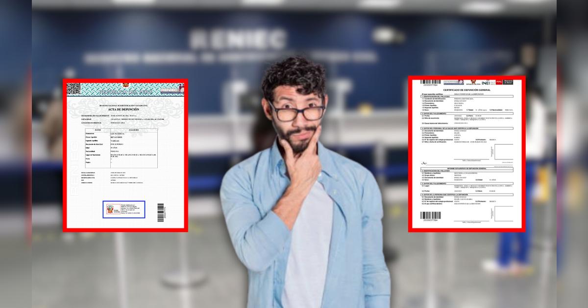 Diferencia entre acta de defunción y certificado de defunción en Perú ...