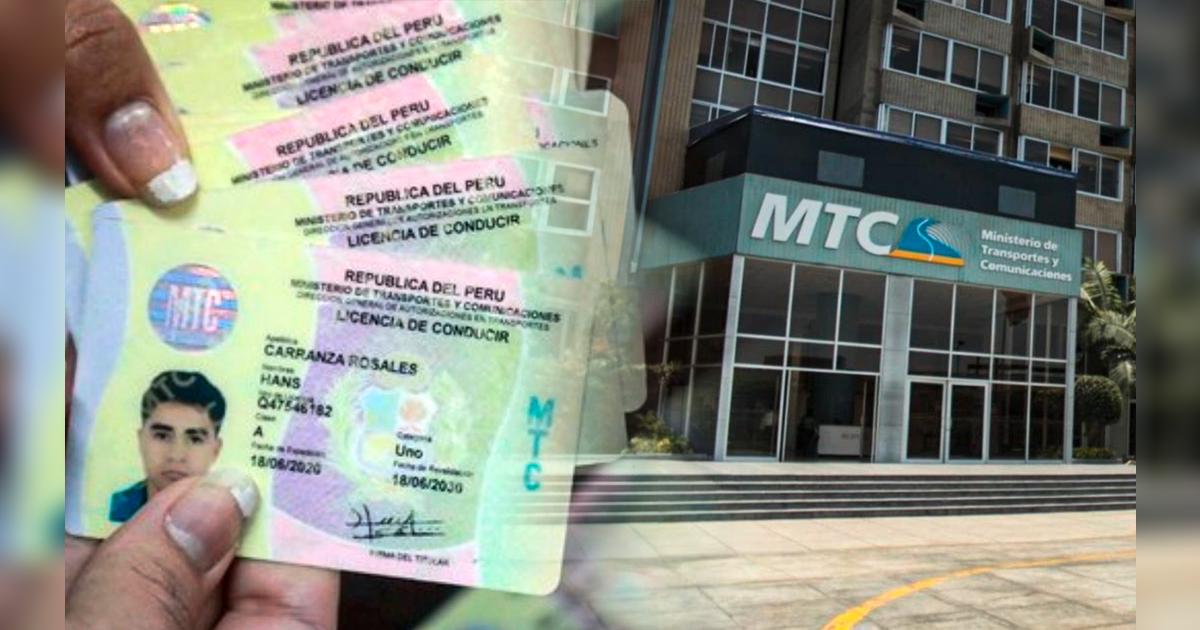 MTC: conoce el listado oficial de licencias de conducir y verifica aquí ...