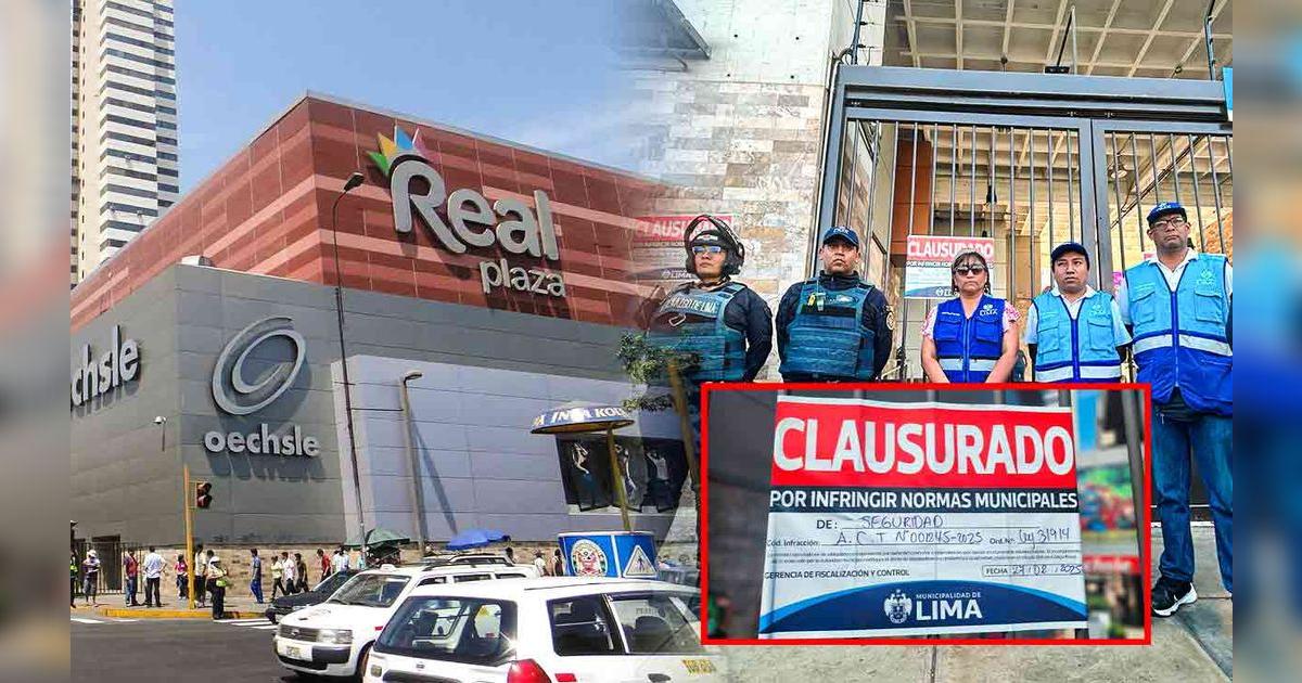 Municipalidad de Lima clausura Real Plaza Centro Cívico: ¿Cuándo ...