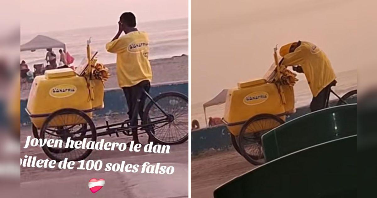 Heladero peruano rompió en llanto al descubrir que le dieron billete de ...