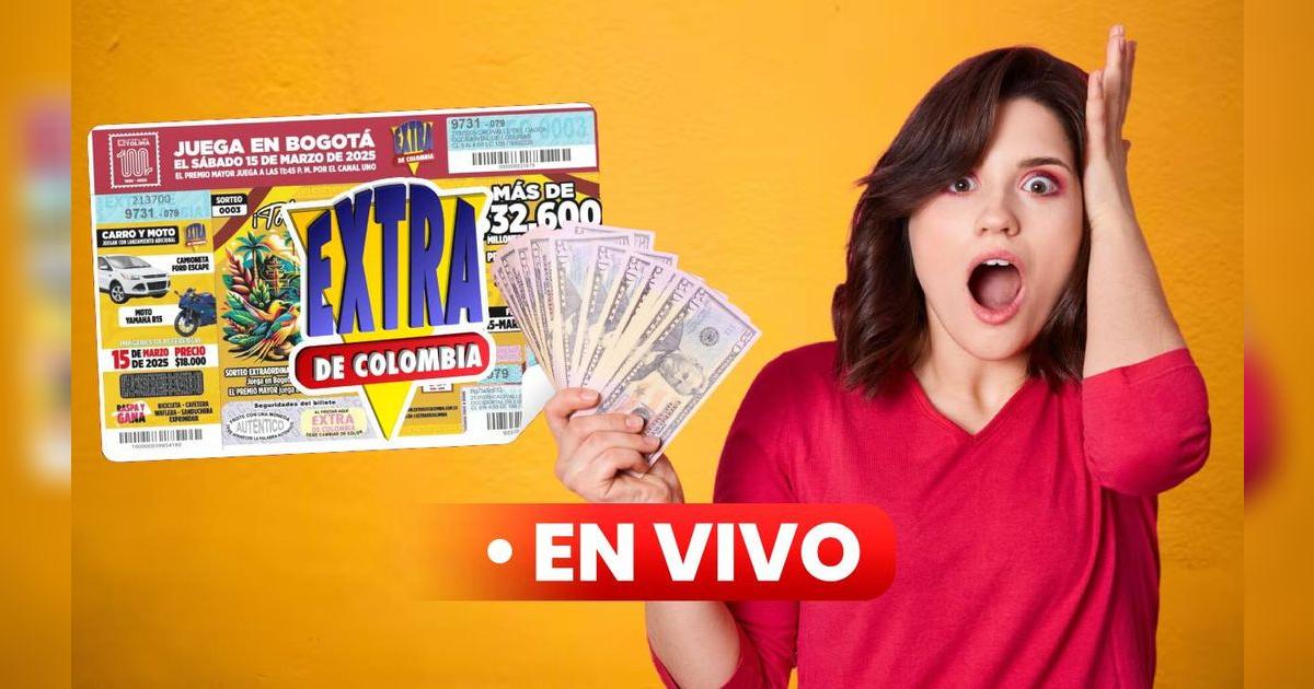 Último sorteo Extra de Colombia del 15 de marzo: número ganador del sorteo extraordinario con ...