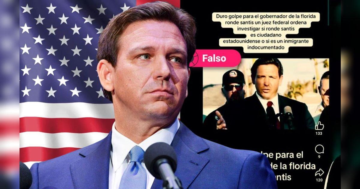 ¿Ron DeSantis es un indocumentado en EEUU? La verdad detrás de los rumores en redes sociales ...