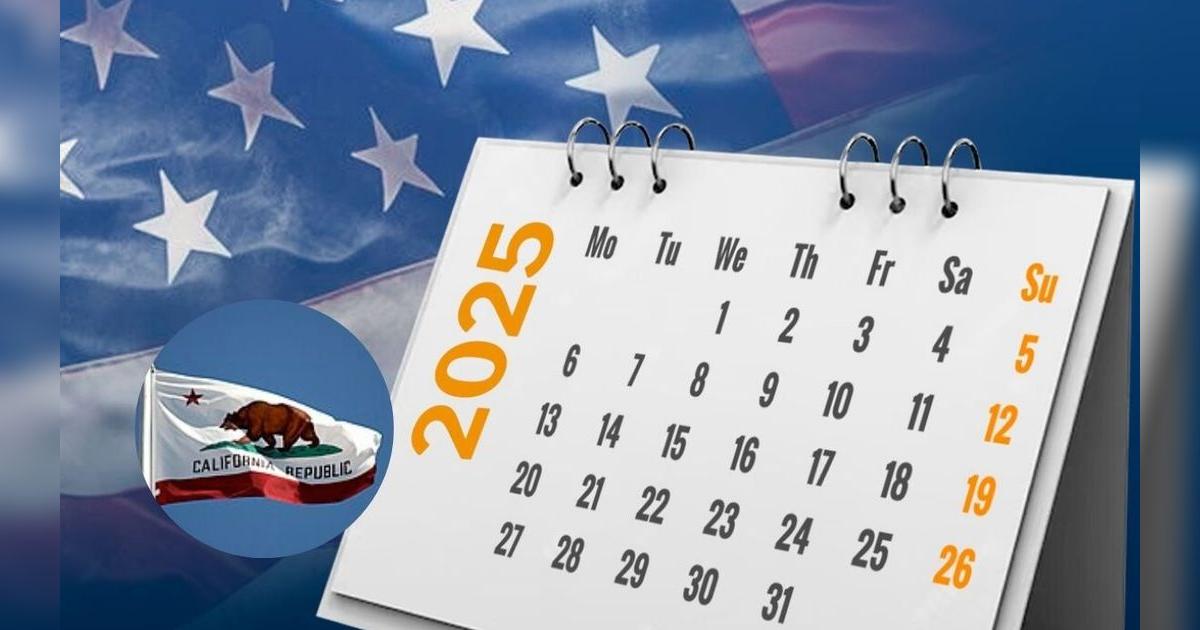 Calendario de California 2025: conoce la lista completa de días ...