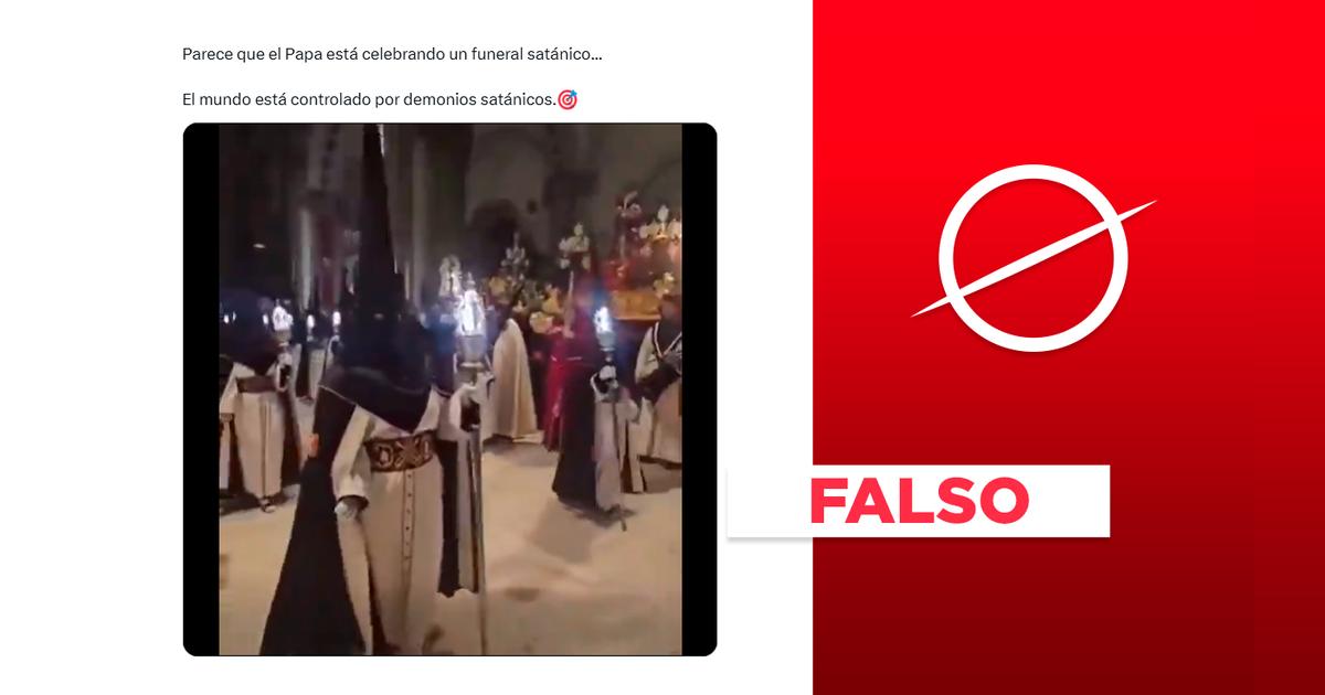 Este video no muestra el funeral del Papa Francisco y tampoco es un ...