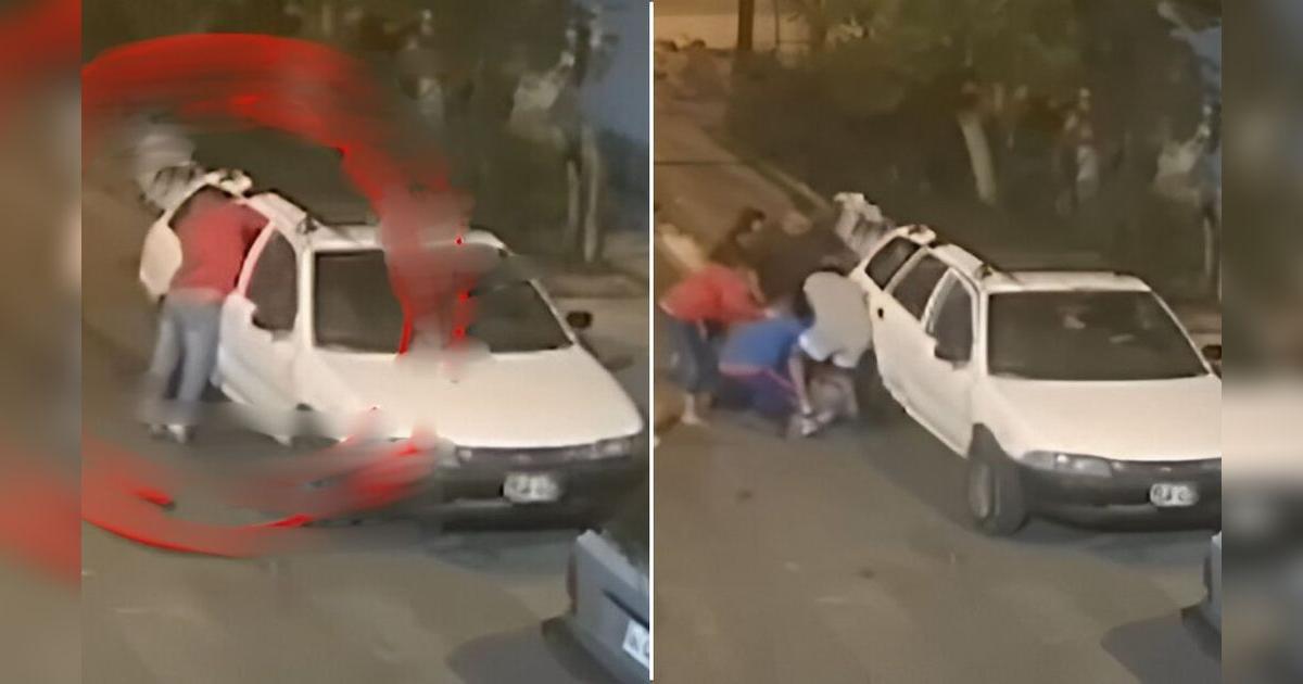 Delincuente intentó robar autoparte de auto estacionado y vecinos lo ...