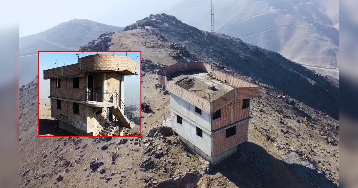 La casa de 3 pisos ubicada en un cerro de Comas que estaría abandonada ...