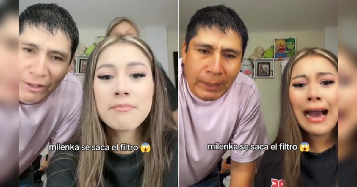Padre de tiktoker Milenka Nolasco la confronta por abusar de filtros en ...