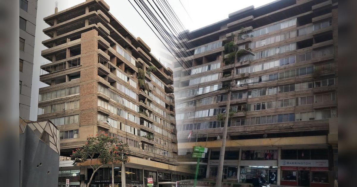 El insólito edificio de Miraflores que nunca terminó de construirse, pero viven 30 familias y en ...