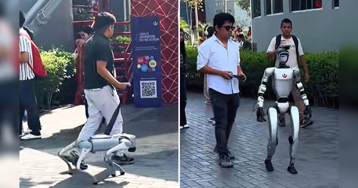 Universitario pasea su perro robot en la UPC y usuarios bromean: "Ni ...