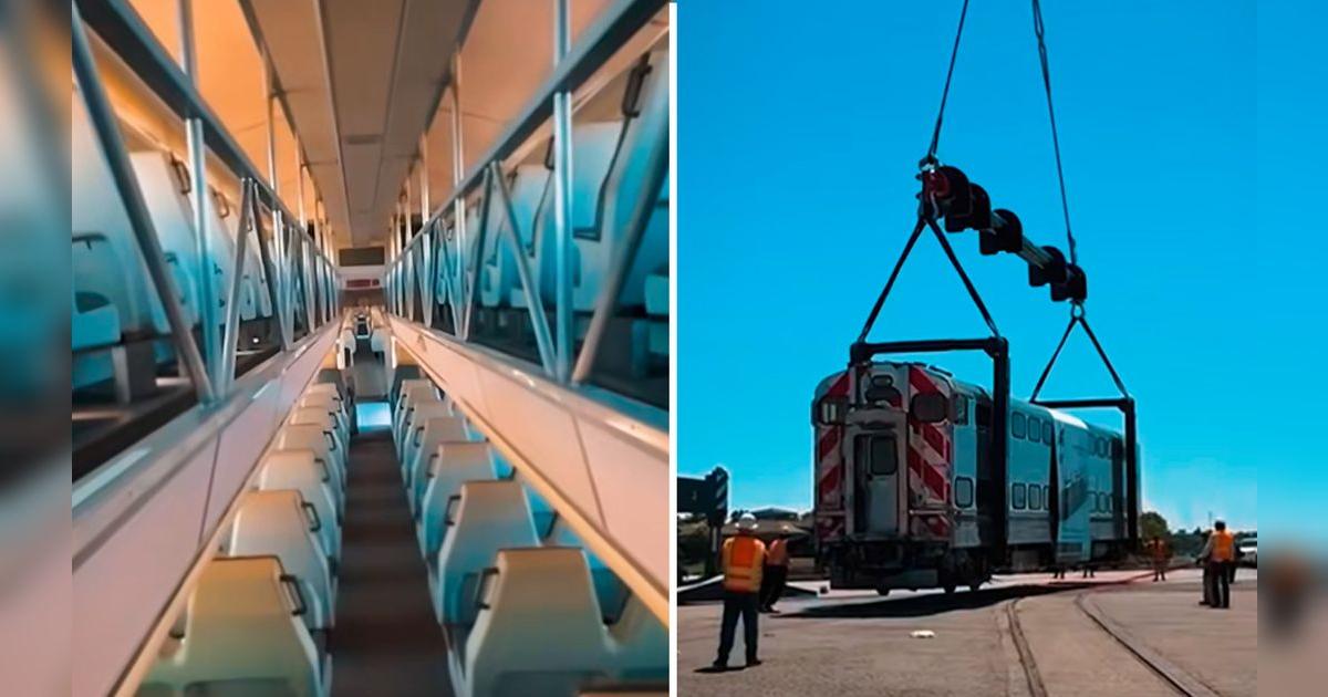 Así lucen por dentro los trenes Caltrain donados a la MML que ...
