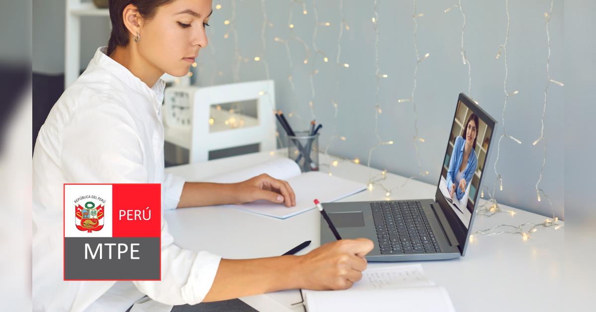 Cursos online gratis del MTPE con certificado: paso a paso para inscribirte en Excel ...