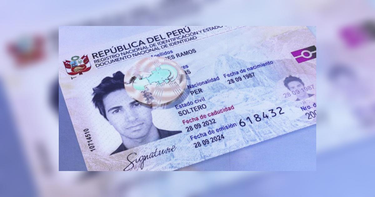 Solo este grupo de peruanos podrán tramitar el DNI 3.0 de forma virtual ...