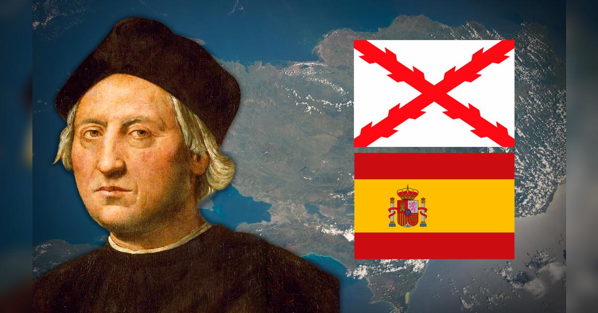 Esta fue la primera bandera izada por Cristóbal Colón en América ...