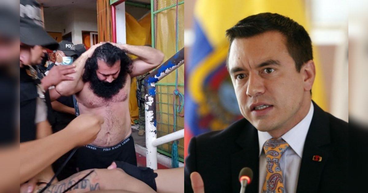 El presidente Daniel Novoa anuncia la recaptura de alias 'Fito', líder de los Choneros y el ...