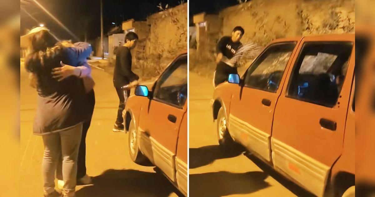 Familia peruana ‘bendice’ con cerveza su nuevo auto Tico y son ...