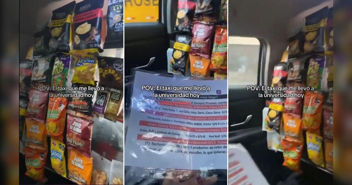 Peruvian taxi offers snacks, goes viral on TikTok | News Minimalist