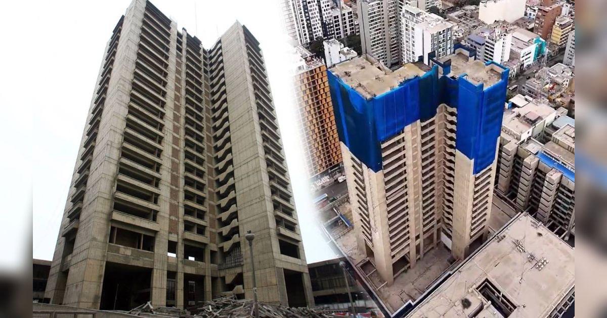 Esta es la historia de la Torre Trecca, el enorme edificio en Lima que lleva 50 años abandonado ...