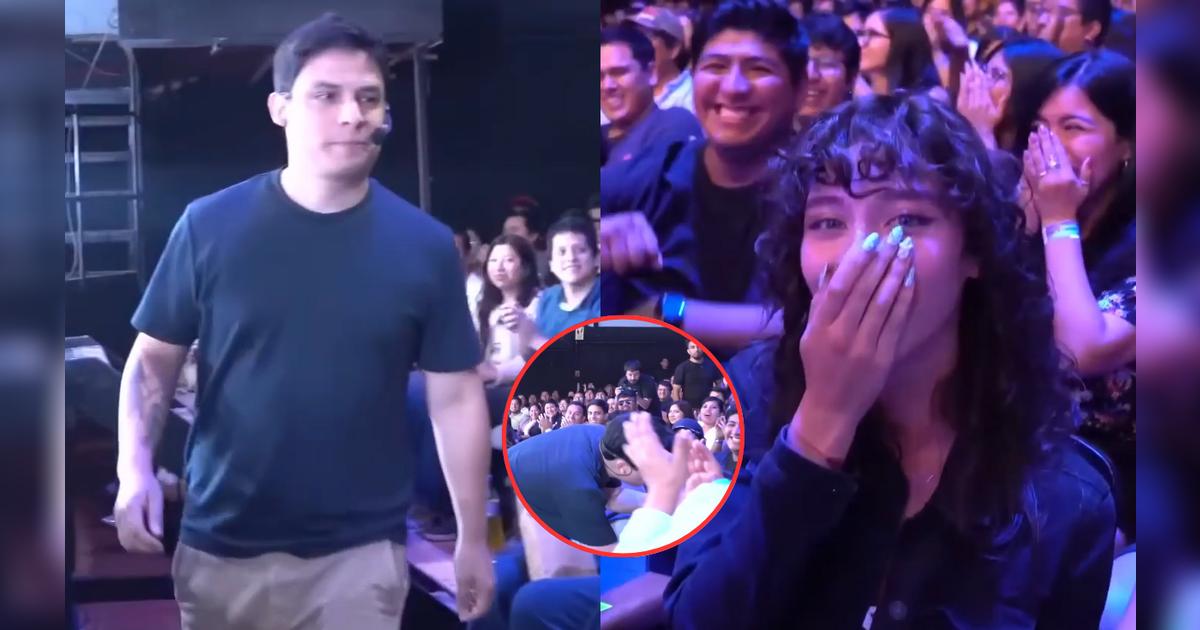 Curwen sorprende con tierno beso a su novia Carla en evento de 'Habla ...