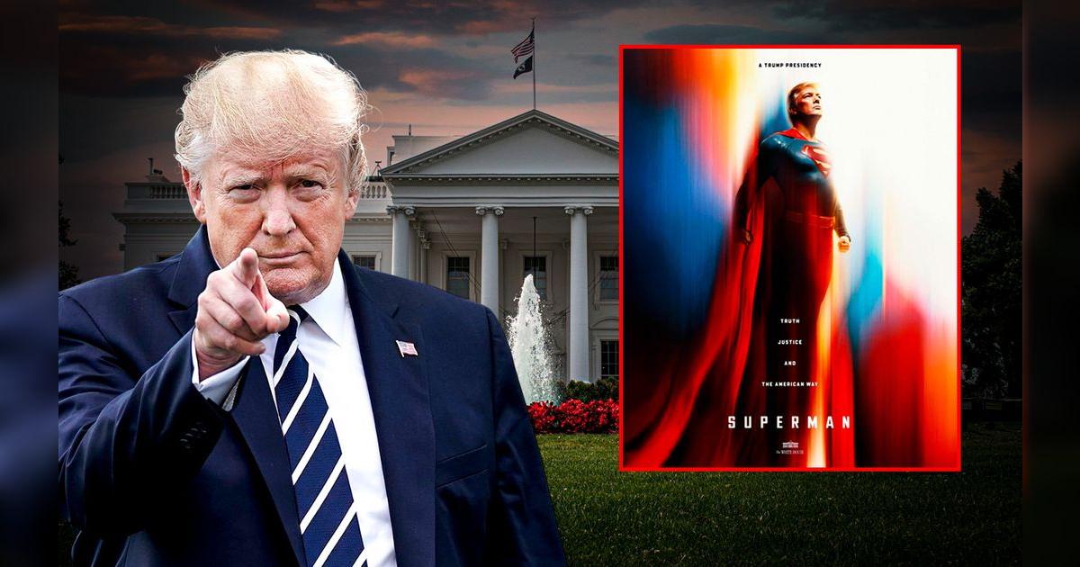 La polémica imagen de Donald Trump como 'Superman' que publicó la Casa ...