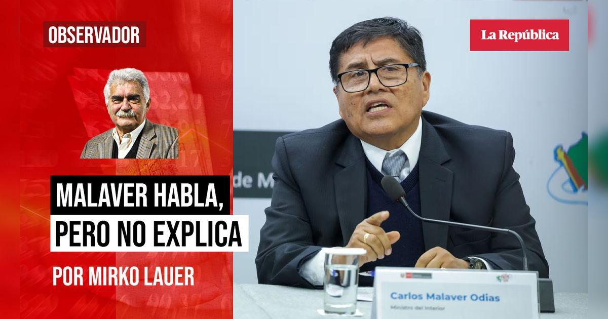 Malaver habla, pero no explica por Mirko Lauer hnews | Opinión | La ...