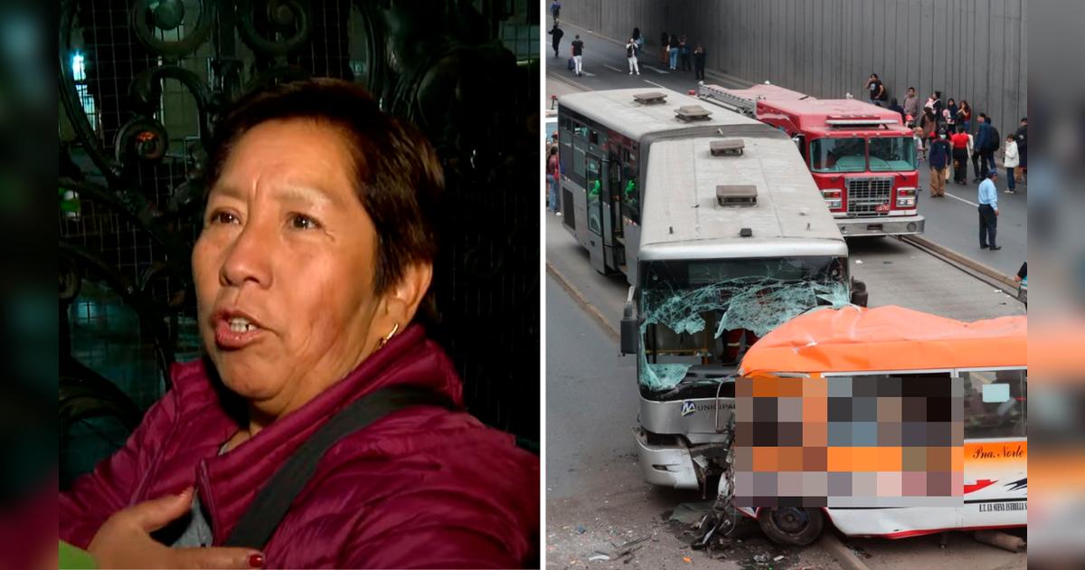 Hermana de chofer del Metropolitano que sobrevivió a choque con bus ...