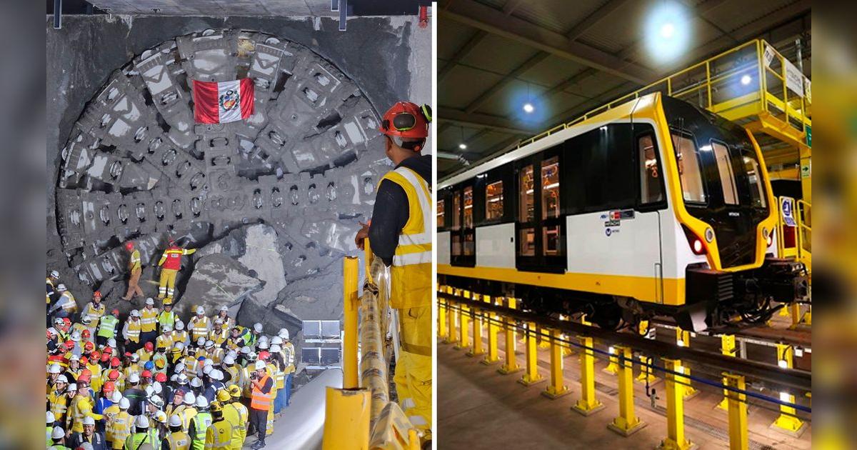 Colosal tuneladora 'Delia' de la Linea 2 del Metro de Lima llega a la ...