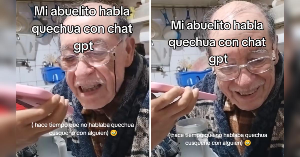 Abuelito conmueve al conversar con ChatGPT en su lengua originaria ...