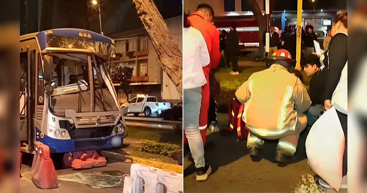 Bus del Corredor Azul impacta contra un árbol y deja seis heridos en ...