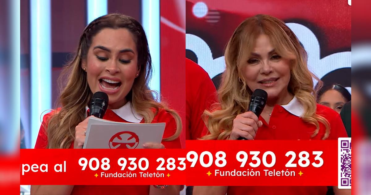 Gisela Valcárcel emocionada al conducir la Teletón 2025 tras tres años ...