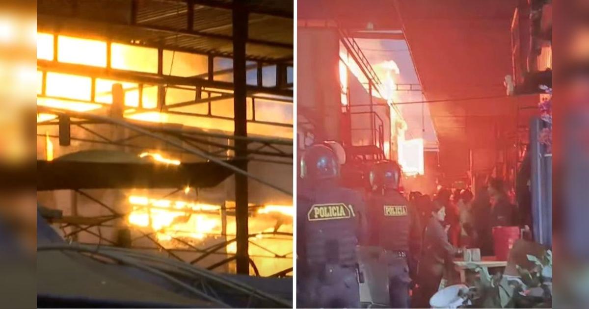 Rímac: reportan fuerte incendio en el mercado de flores Uniflor durante ...