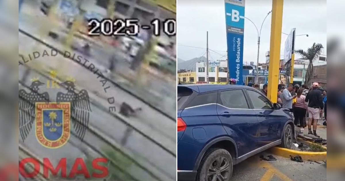 Grave accidente en Comas: vehículo choca con moto policial y deja tres ...