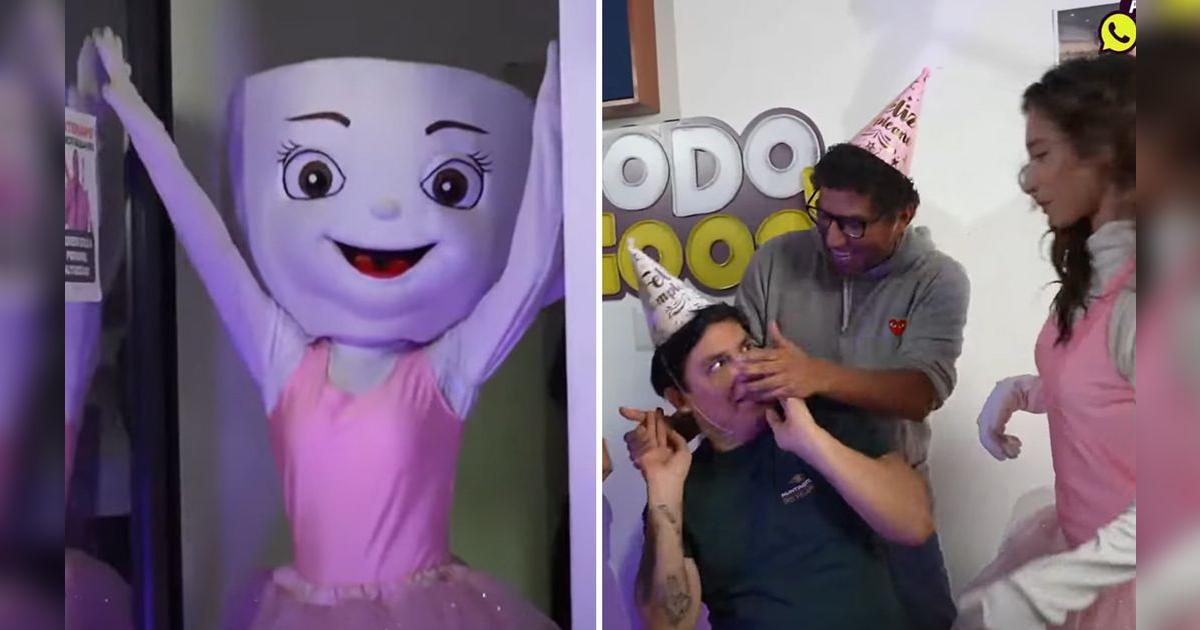Curwen recibe beso sorpresa en su cumpleaños, pero era su novia ...