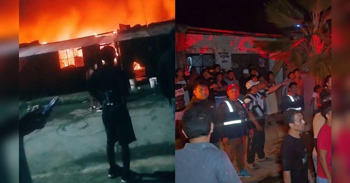 Fuerte incendio en asentamiento humano consume viviendas y deja a 4 ...