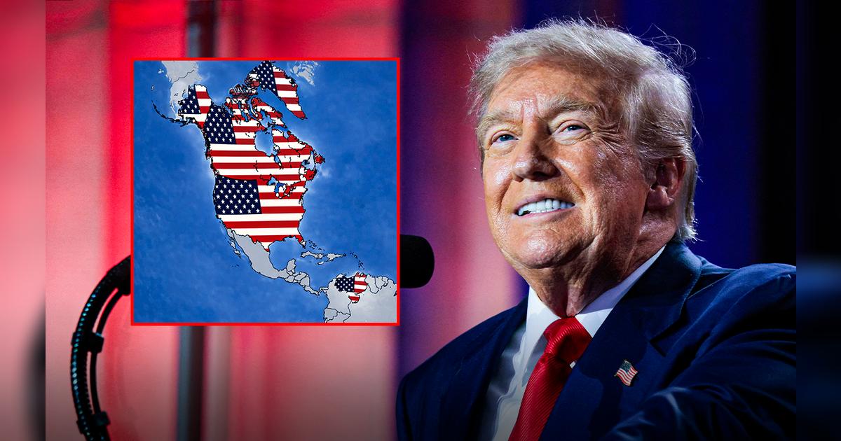 Trump simula la 'conquista' de Canadá, Groenlandia y Venezuela con ...