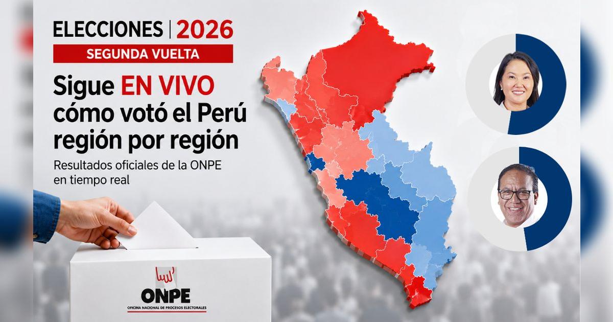 Resultados ONPE 2026: Mapa interactivo de cómo votó cada región del ...