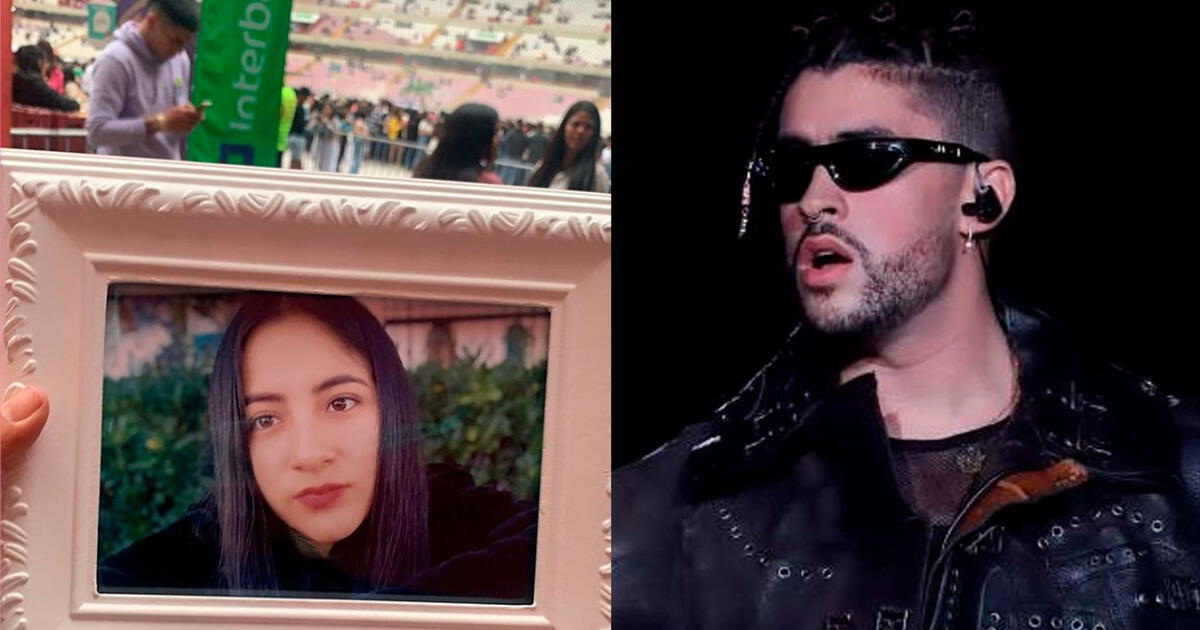 Madre asiste al concierto de Bad Bunny con el cuadro de su hija ... Madre asiste al concierto de Bad Bunny con el cuadro de su hija ...