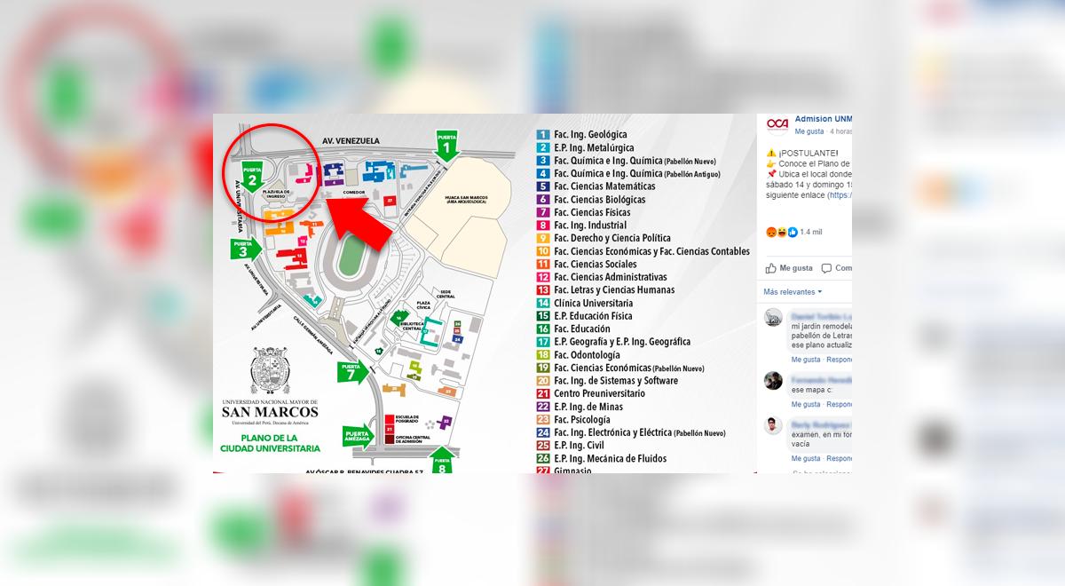 San Marcos: Polémica en redes por plano del Examen de Admisión ...