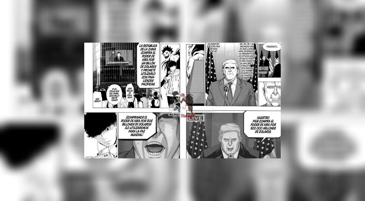 Death Note One Shot 2020 Manga completo: Donald Trump compra la Death ...