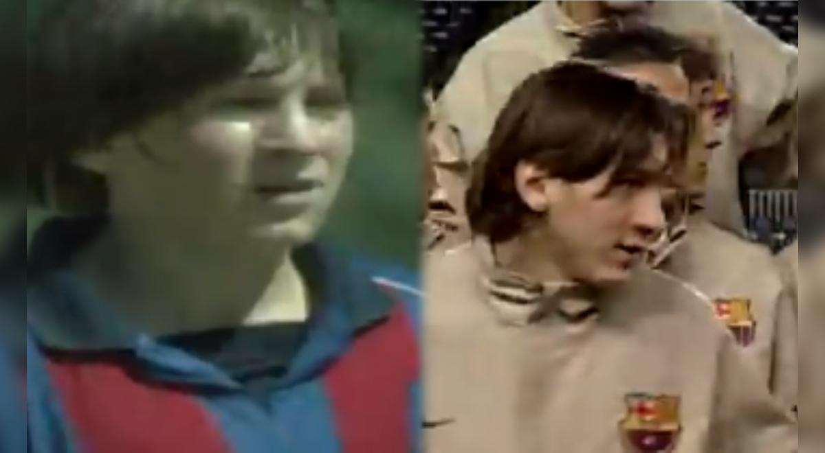 Barcelona reveló video inédito de Lionel Messi cuando era juvenil ...