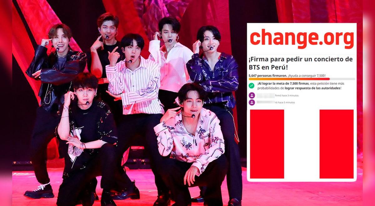 BTS en Perú 2022: firma la petición en Change por concierto en Lima ...