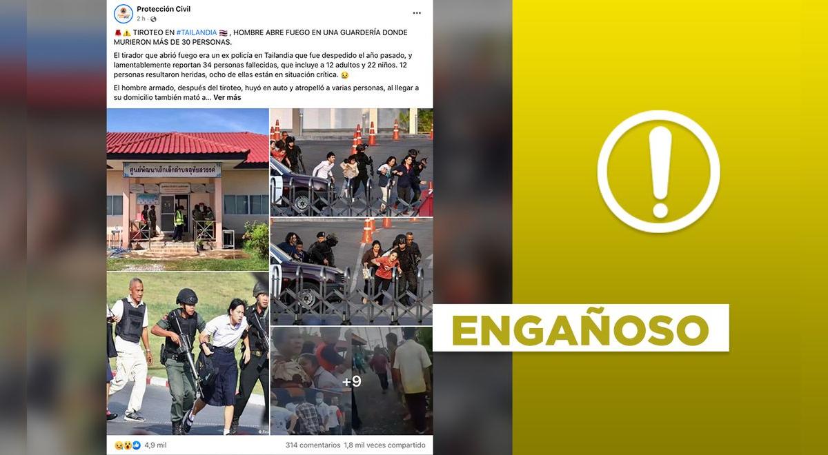 Publicación viral sobre el tiroteo en Tailandia de 2022 contiene fotos ...