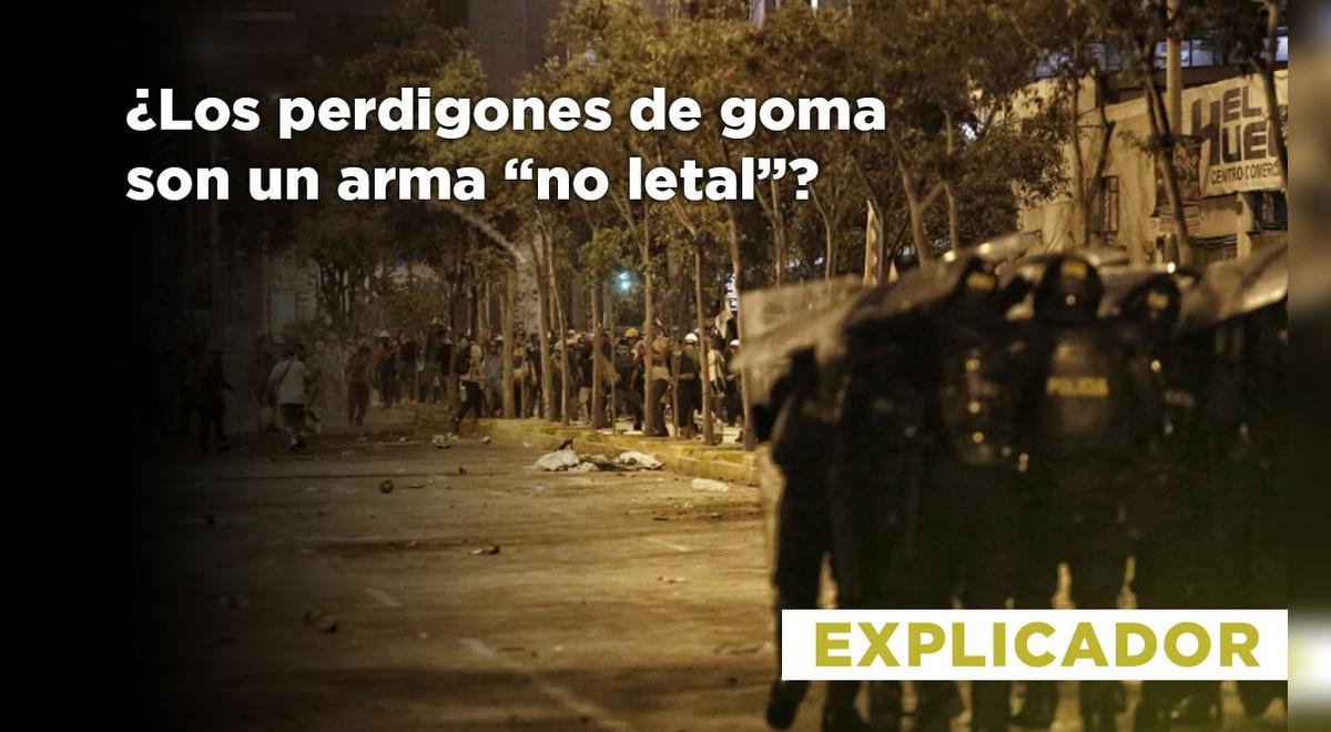 ¿Los perdigones de goma son un arma “no letal”?
