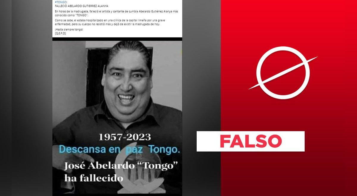 Tongo no ha fallecido pero su estado de salud aún es delicado