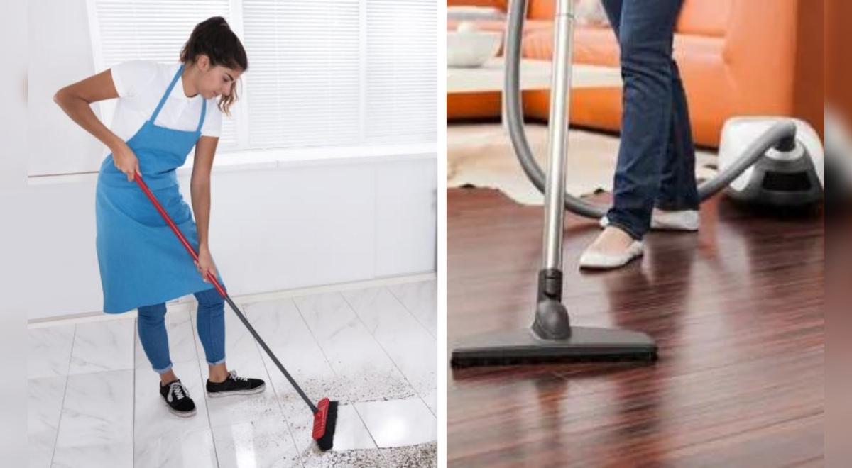 Trucos: cómo limpiar el piso de mi casa sin usar una escoba o ...