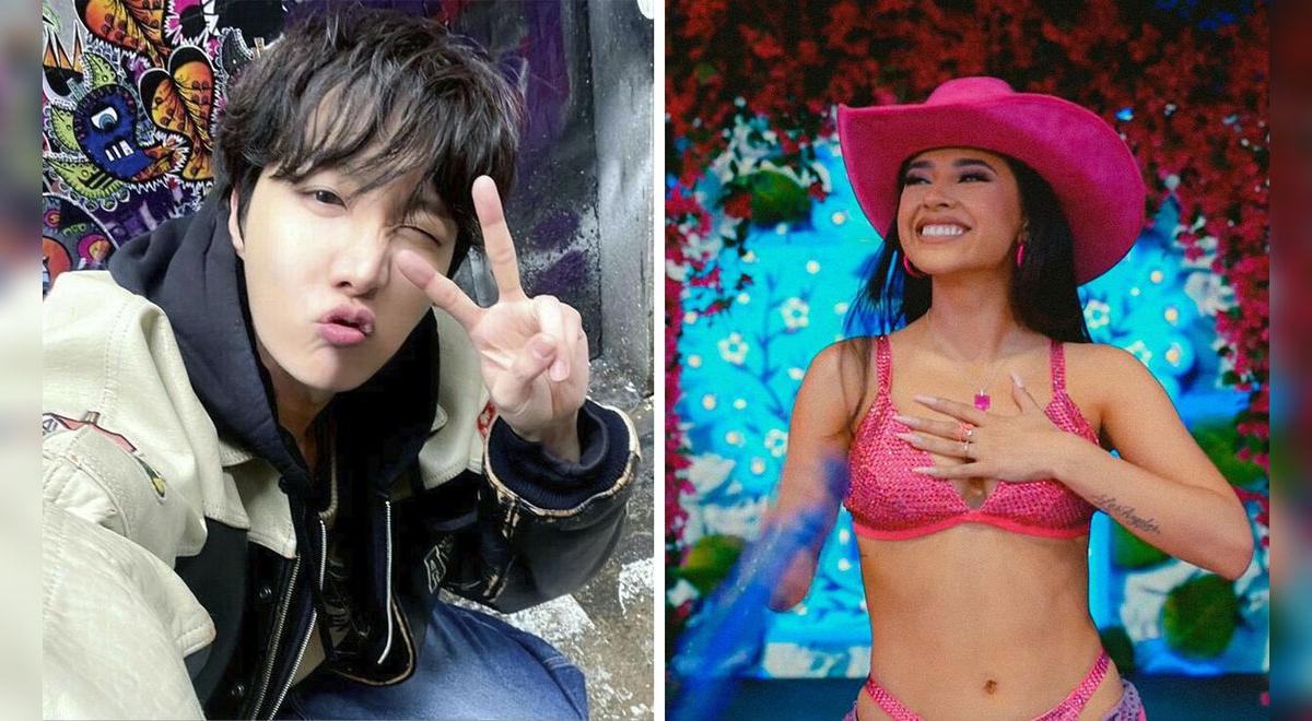 J-Hope de BTS sorprende a Becky G en Coachella 2023 con cariñoso mensaje: "Mi chica" | fotos ...